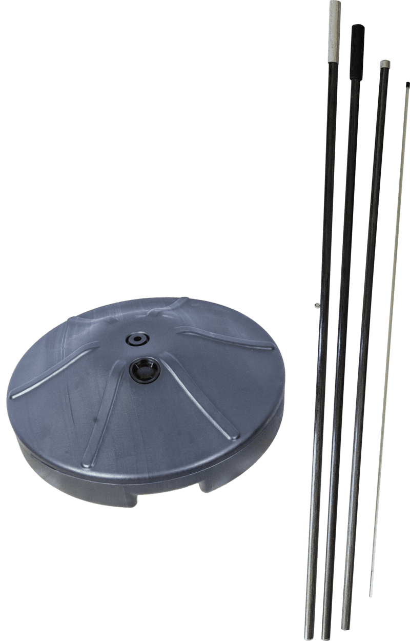 KIT BASE E ESTRUTURA PARA WIND BANNER - MODELO DE 2,5m E 3,5m. | Boa ...