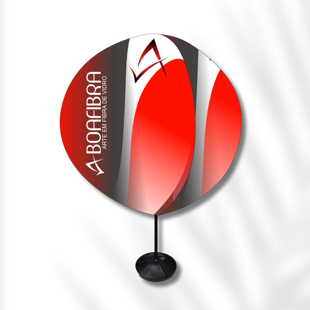 WIND BANNER - MODELO WIND BALL | Boa Fibra - Arte em Fibra de Vidro